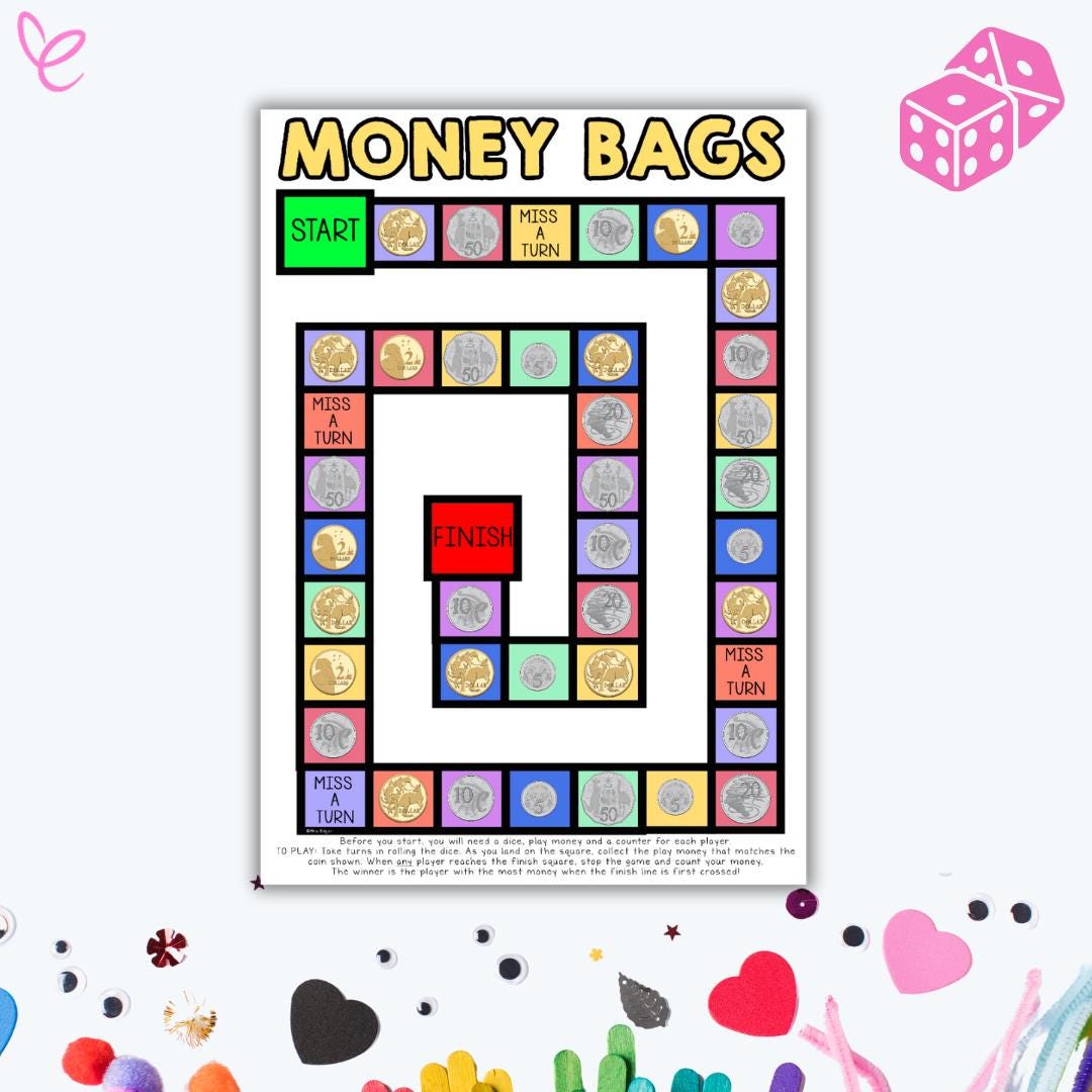 Australian Money Game | Grade 1 | Grade 2 | Grade 3 - Etsy