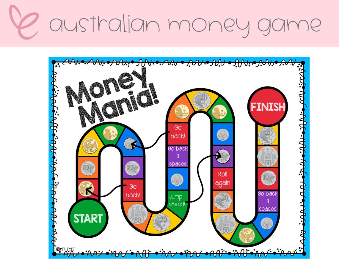 Australian Money Game - Etsy