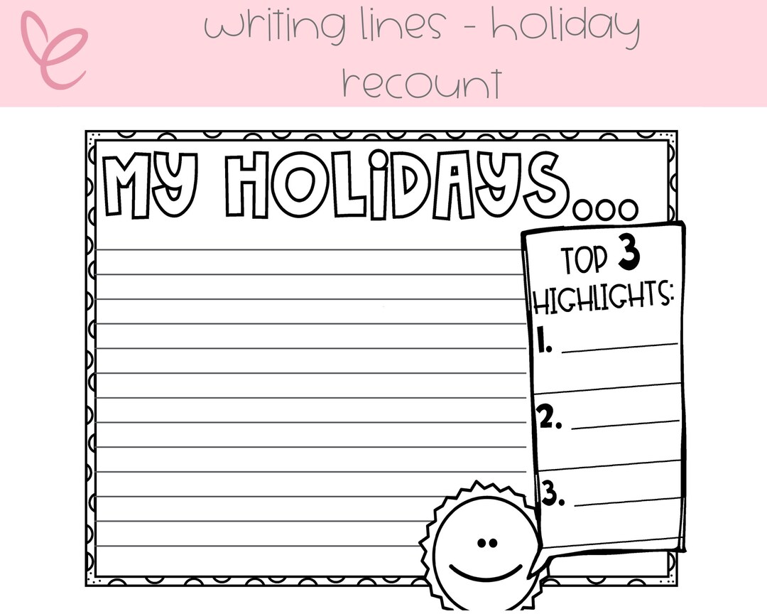 Writing Lines Holiday Recount - Etsy