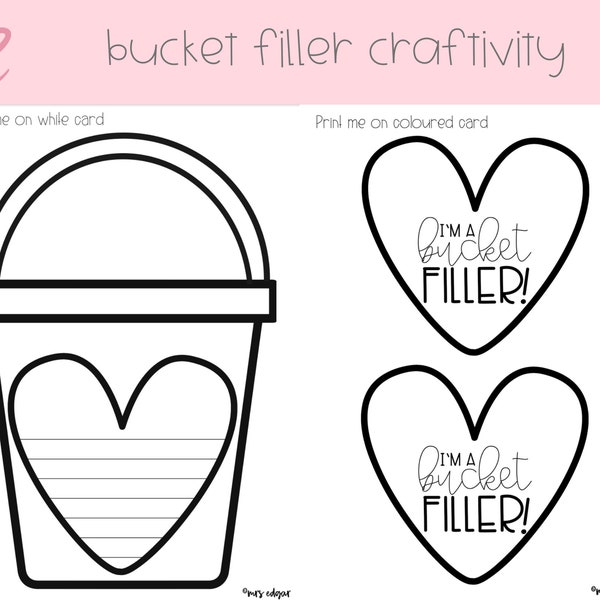 Bucket Filler Svg - Etsy