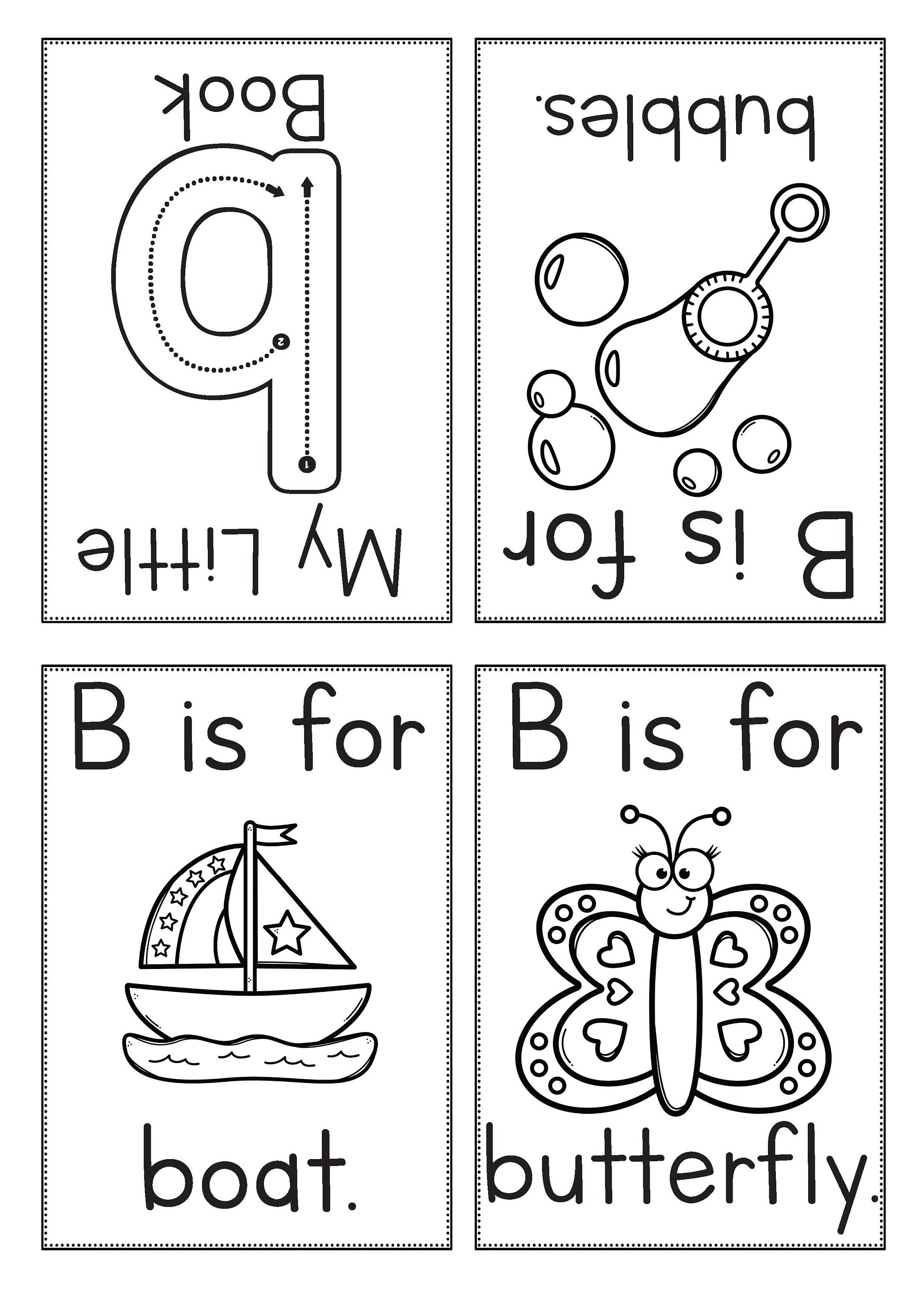 Letter B Alphabet Pack Alphabet Worksheets Digital Download Alphabet ...