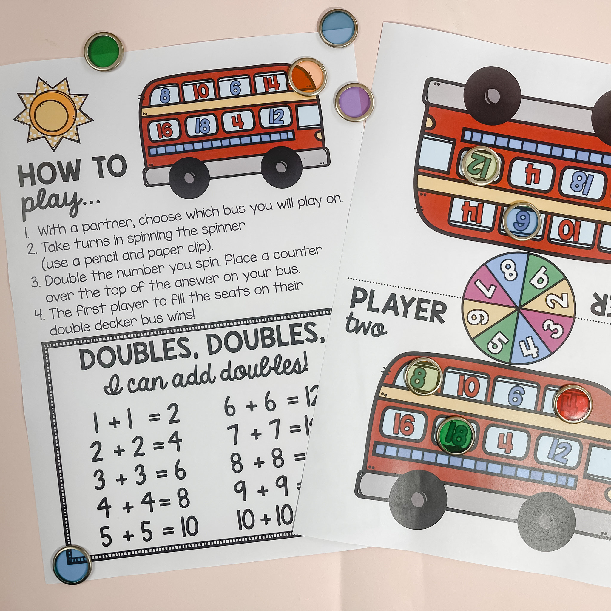Doubles Maths Game Fun Maths Games Addition Maths Games Digital ...