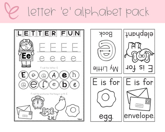 Hoja De Trabajo De La Letra Ee Letter E Uppercase And Lowercase Stock