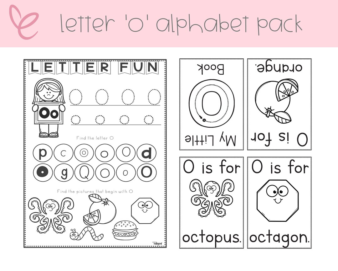 Letter O Alphabet Pack | Alphabet Worksheets | Digital Download ...