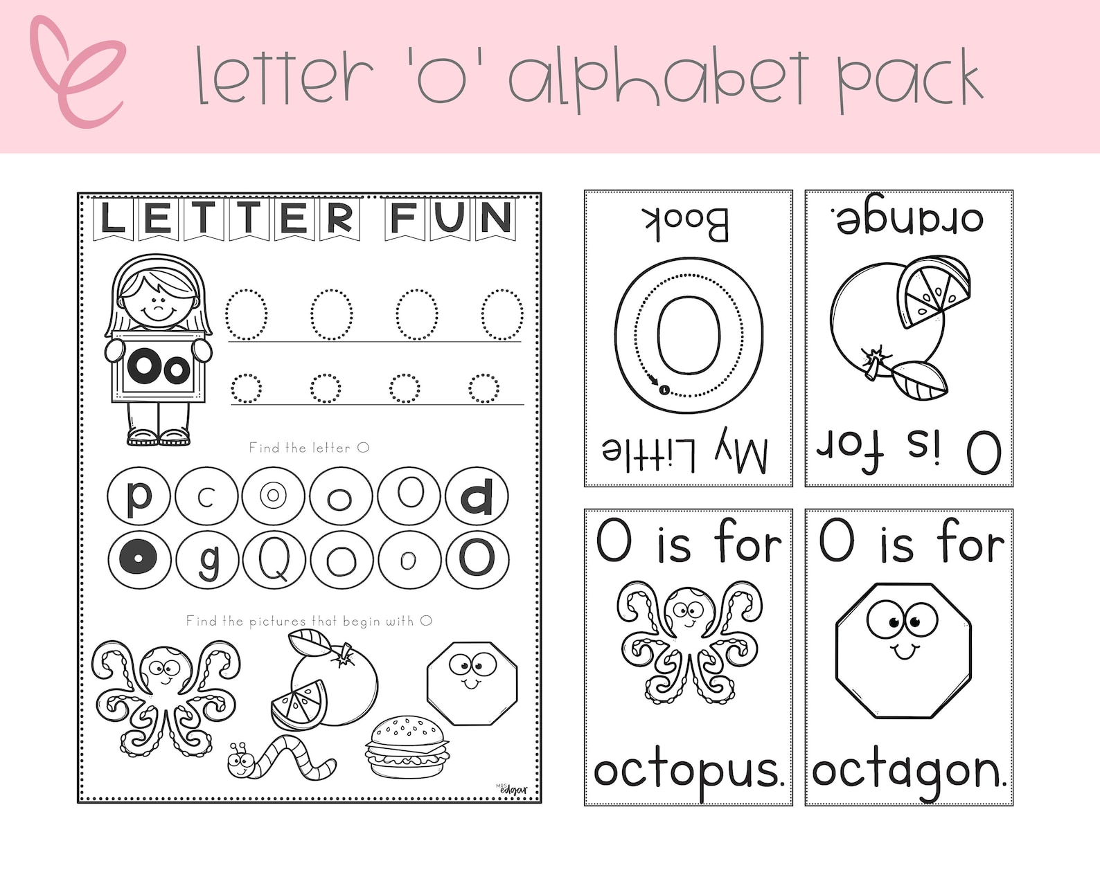 Letter O Alphabet Pack | Alphabet Worksheets | Digital Download ...