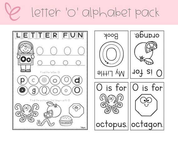 Letter O Alphabet Pack Alphabet Worksheets Digital | Etsy
