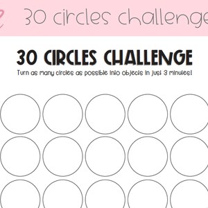 30 Circles Activity | Brain Break | Teacher Worksheets | Teacher ...