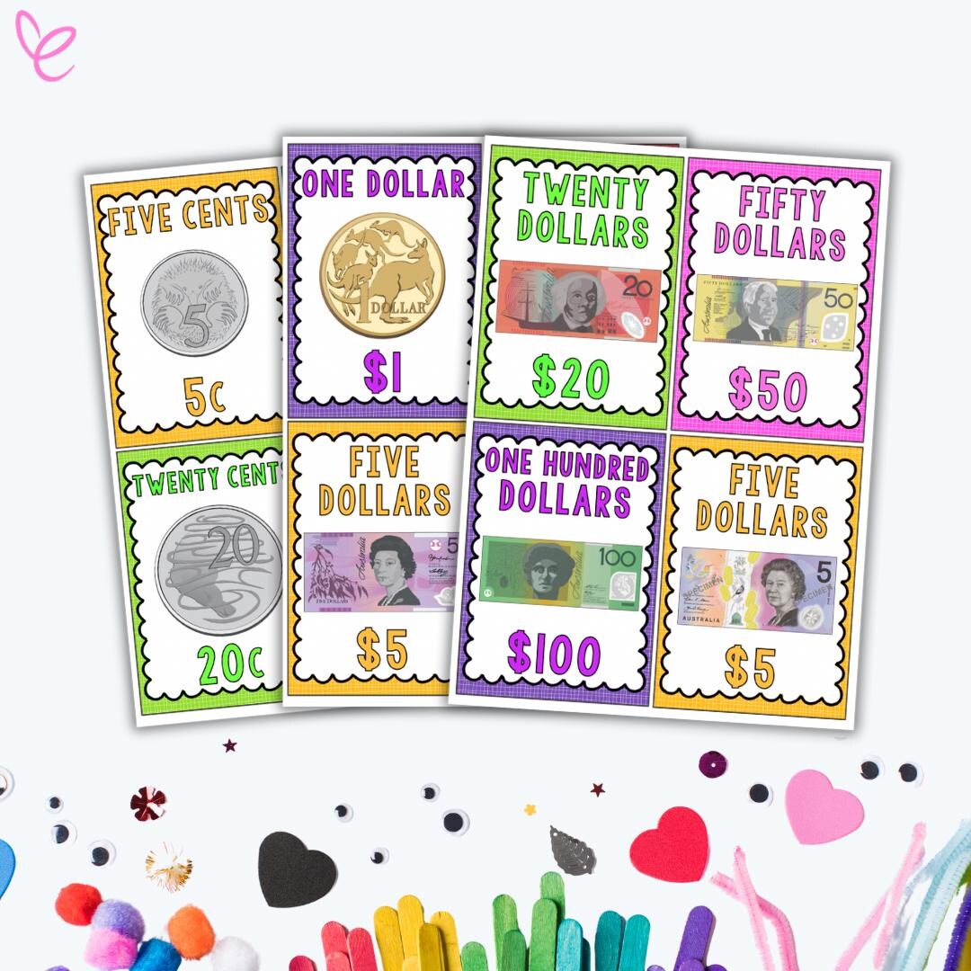 Australian Money Flashcards and Posters | Money Recognition | Printable ...