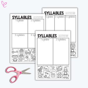 Syllables Activity Distance Learning Prep Foundation Kindergarten ...
