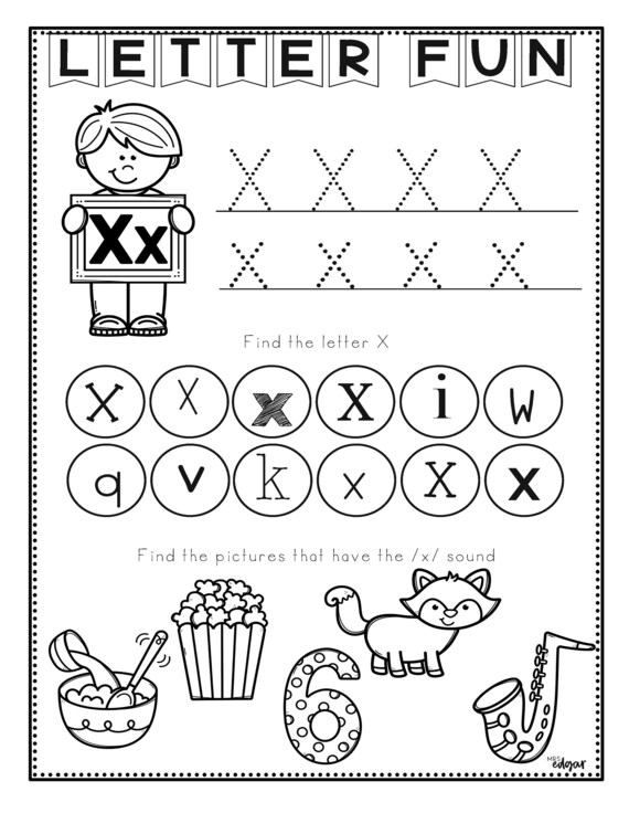 Hojas De Trabajo De La Letra Xx Hojas De Trabajo Para Trazar Las