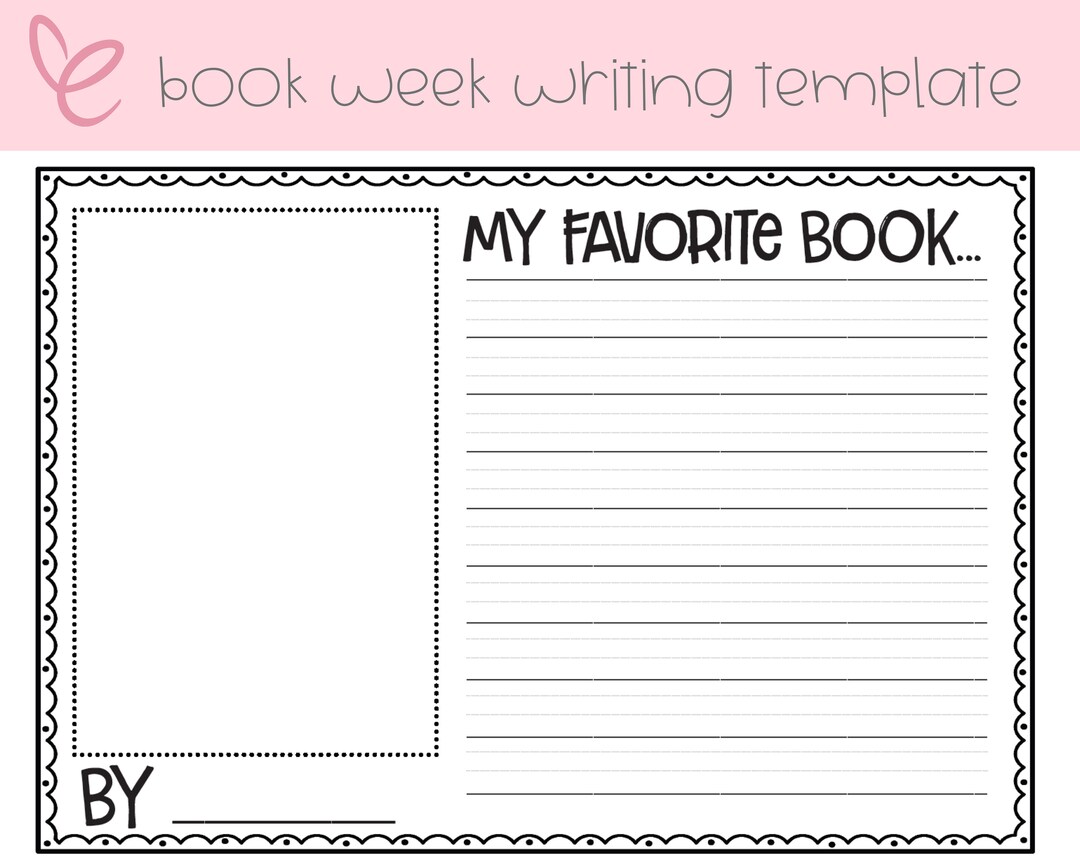 Book Week Writing Template Writing Worksheet Literacy Worksheet Digital ...