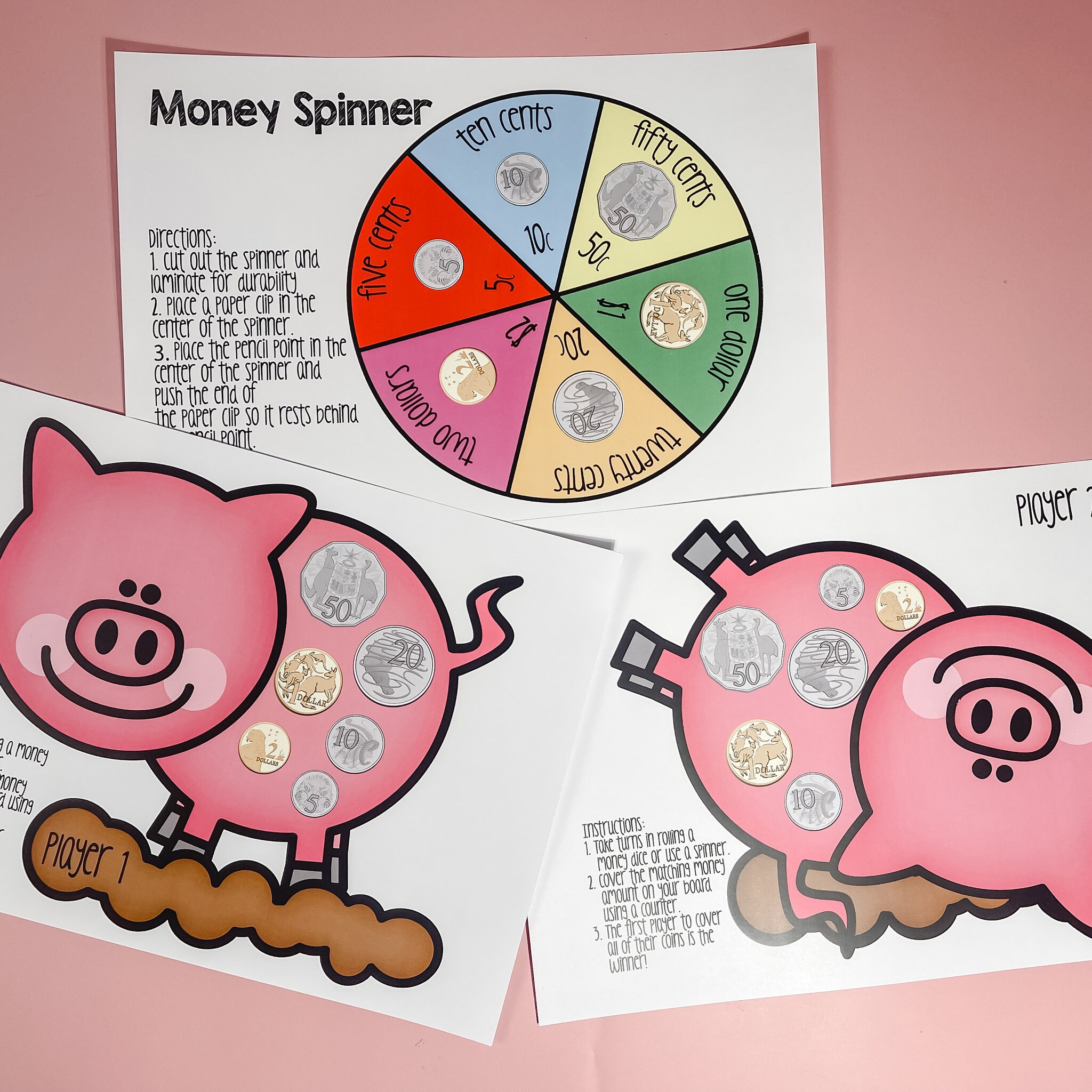 Australian Money Bingo Numeracy Game Grade 1 Maths Activity Australian ...