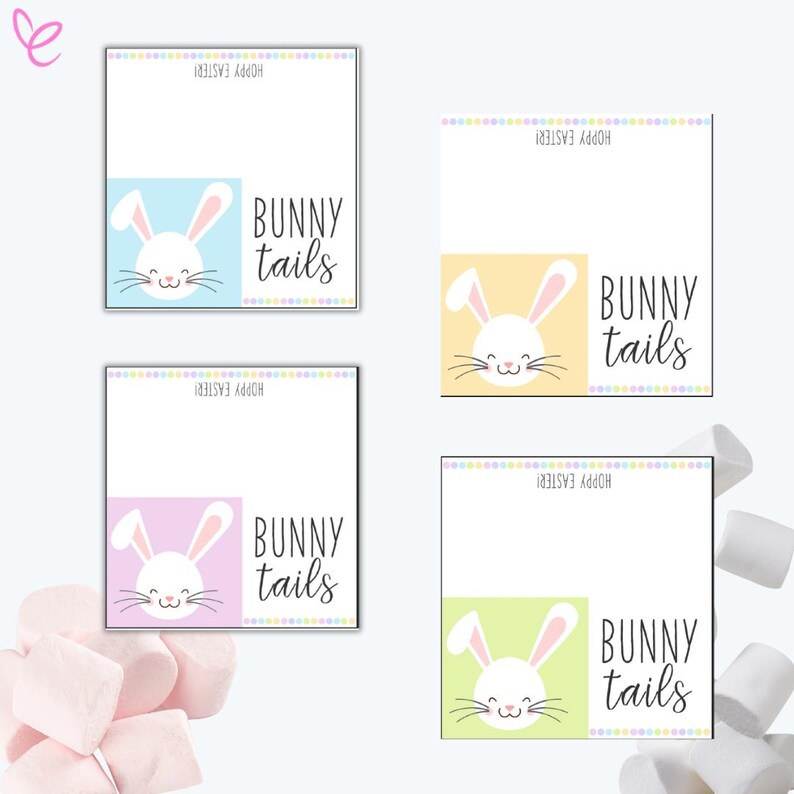 Bunny Tail Bag Toppers | Kids Treat Bags | DIY Crafts | Printable ...