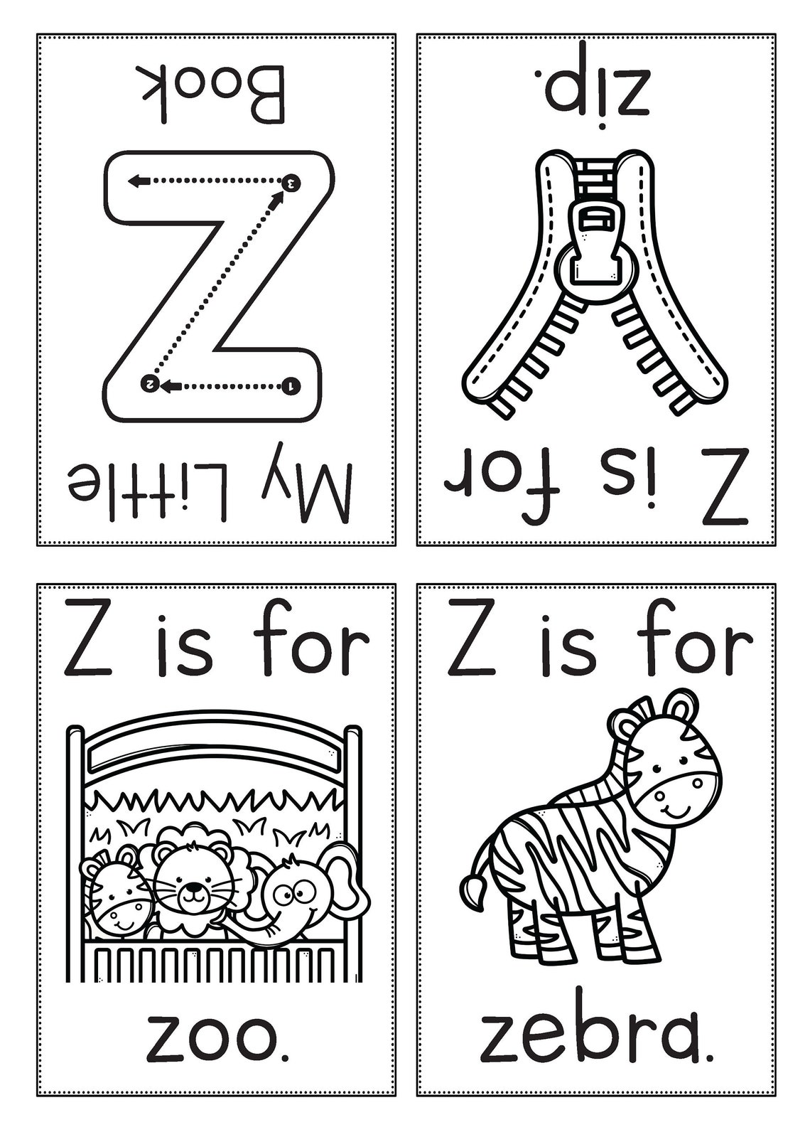 Letter Z Alphabet Pack | Alphabet Worksheets | Digital Download ...