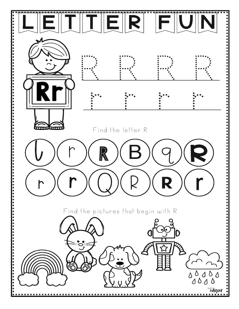 Letter R Alphabet Pack | Alphabet Worksheets | Digital Download ...