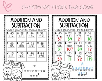 Christmas Crack the Code - Etsy