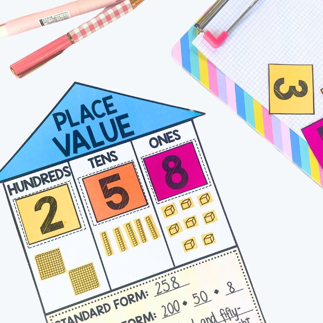 Place Value House Craftivity | Math Craftivity | Place Value House ...