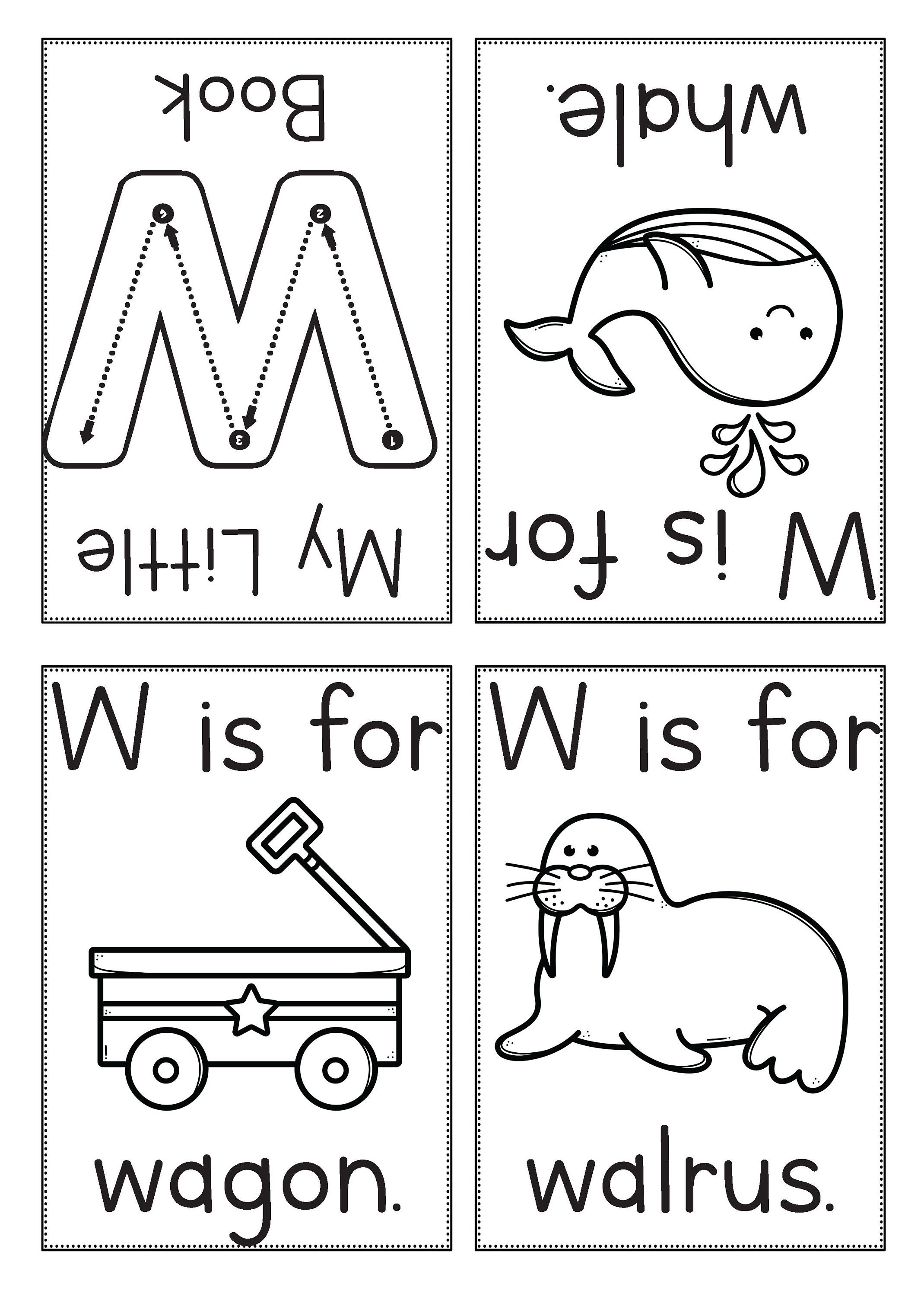 Letter W Alphabet Pack | Alphabet Worksheets | Digital Download ...