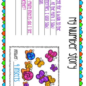 Interactive Number Story Activity - Etsy