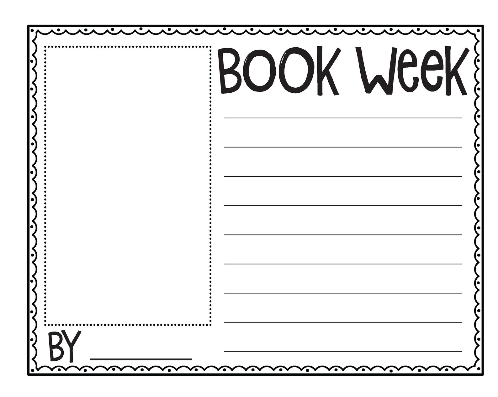 Book Week Writing Template Writing Worksheet Literacy Worksheet Digital ...