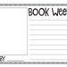 Book Week Writing Template Writing Worksheet Literacy Worksheet Digital ...