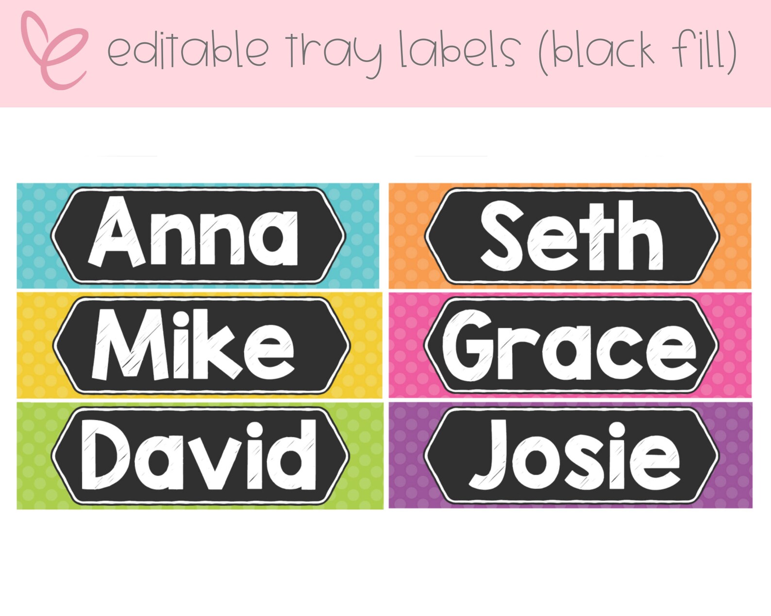 Editable Classroom Labels Classroom Name Labels Student Name Plates ...