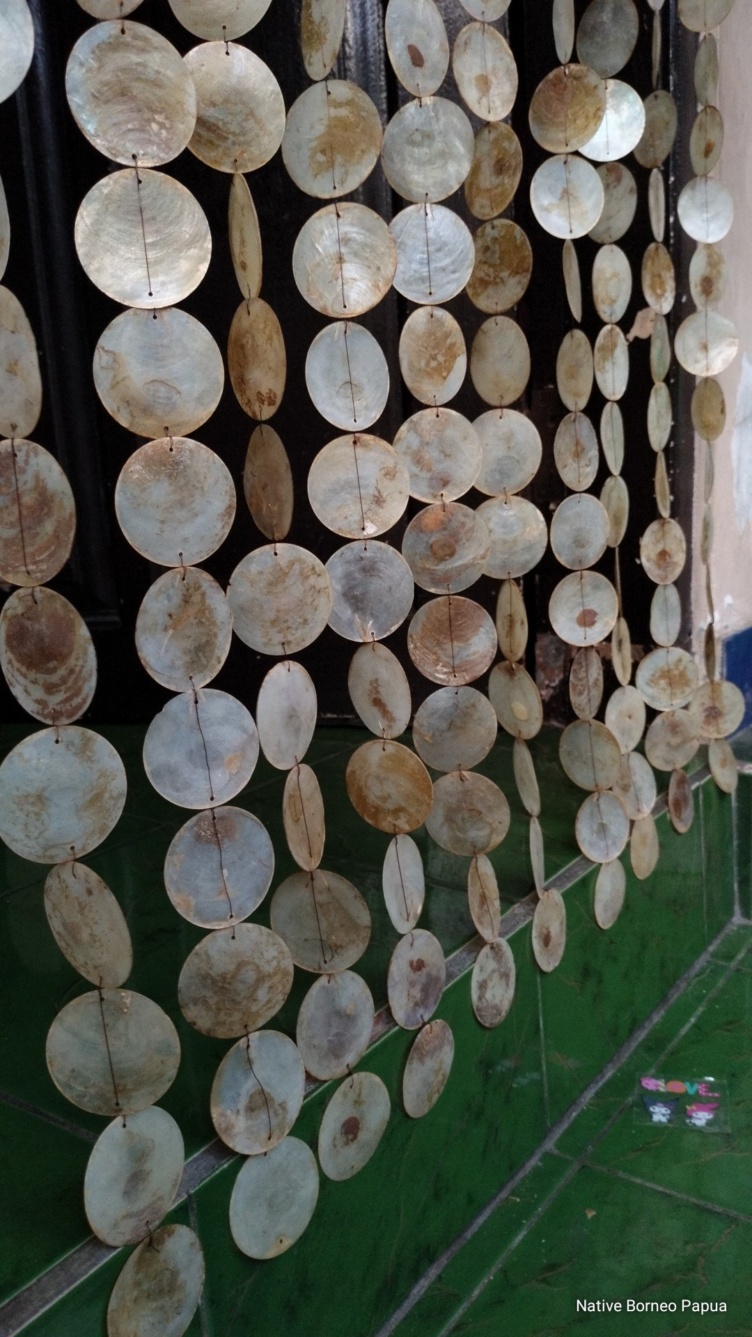 Capiz Shell Curtain: Boho Doorway Divider, Ocean Breeze. Round - Etsy