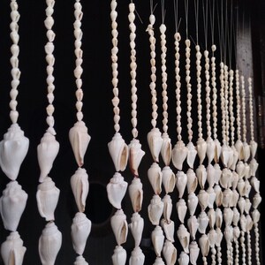 Sea Shell Curtains ,shell Curtain for Doorway: Window Curtains,ocean ...