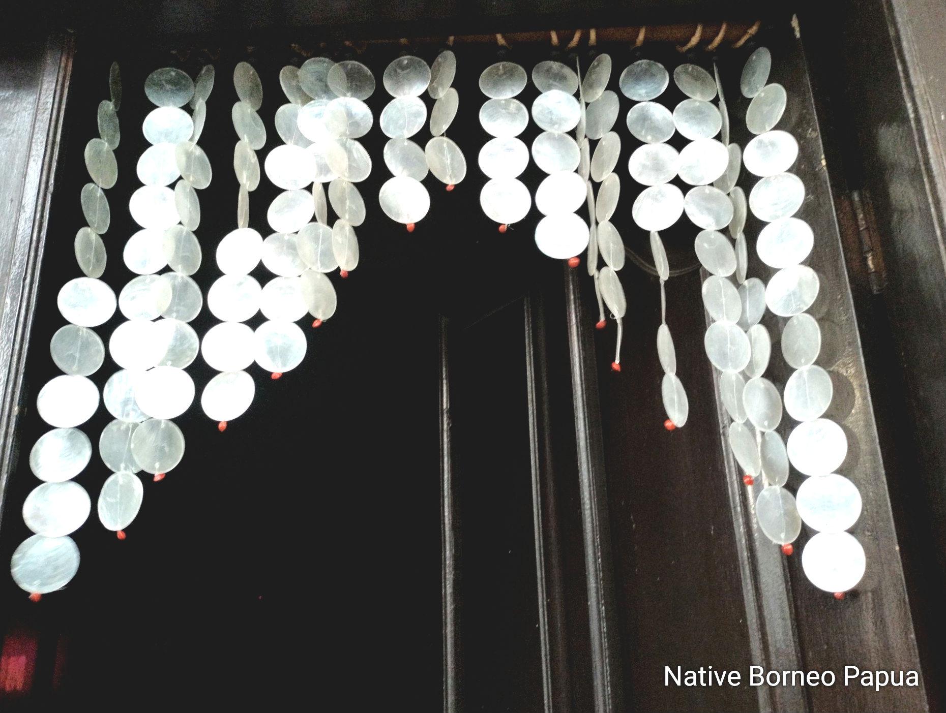 Capiz Shell Curtain: Boho Doorway Divider, Ocean Breeze Decor - Etsy