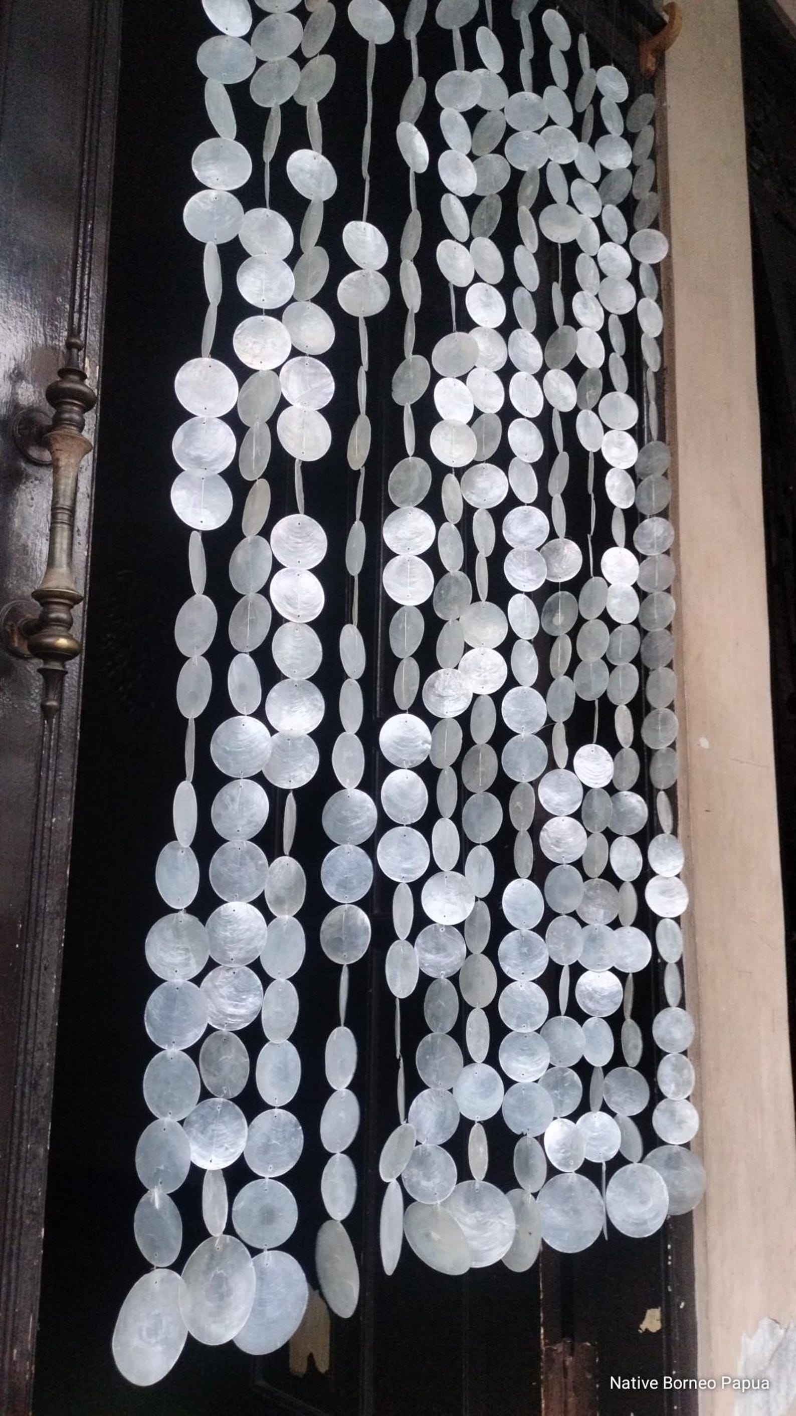 Capiz Shell Curtain: 57 Strand Boho Doorway Divider - Etsy