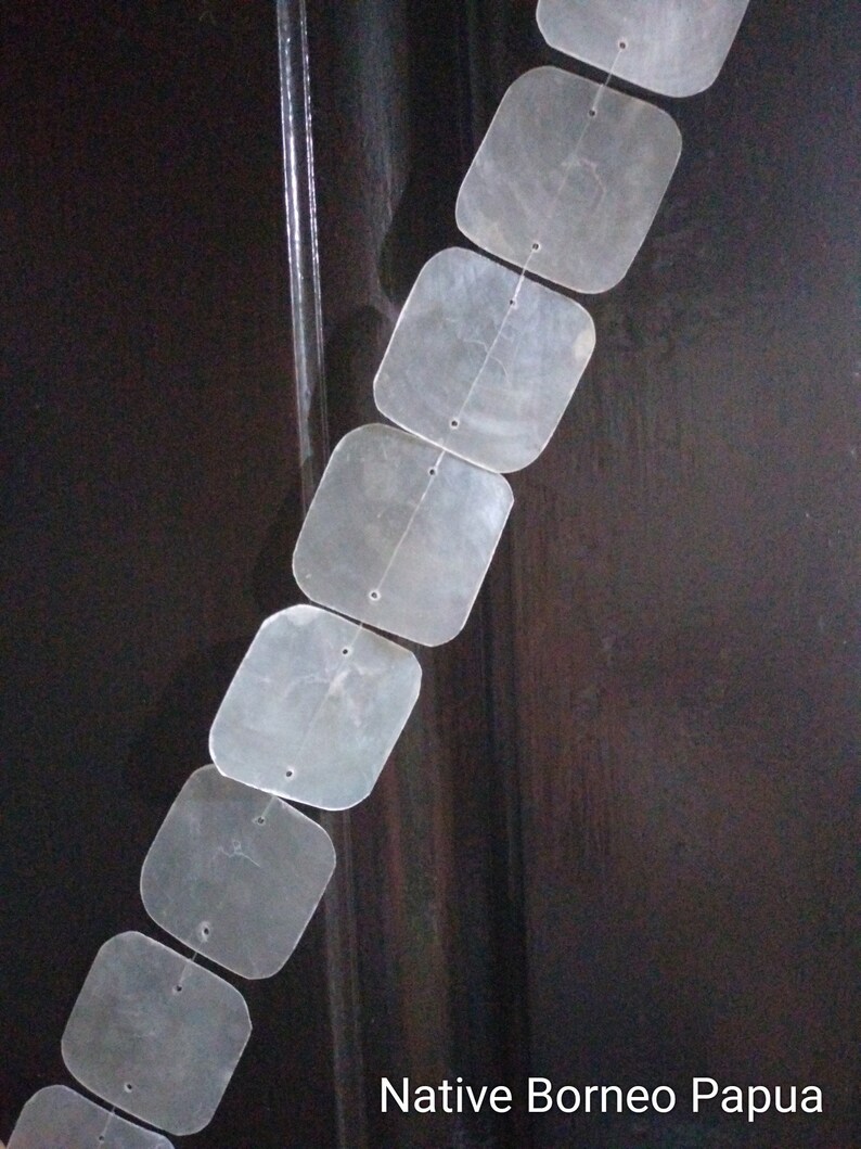 Square Capiz Shell Curtains ,shell Curtain for Doorway: Window Curtains ...