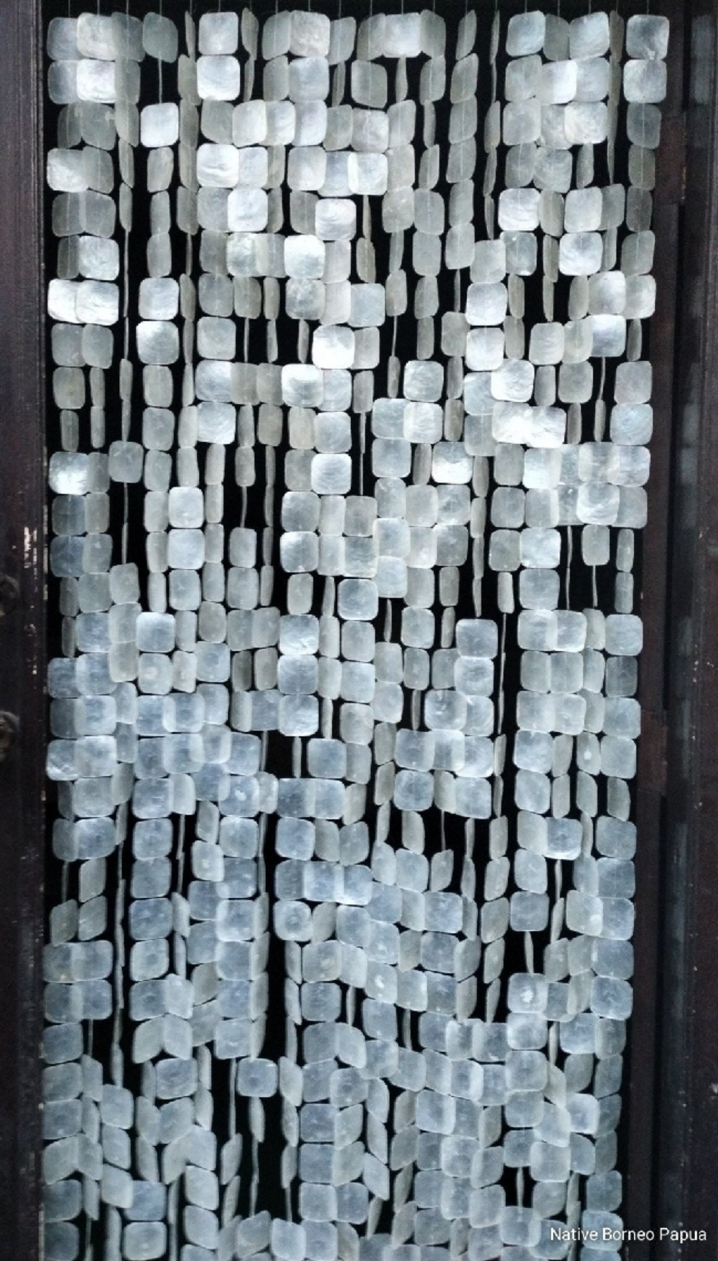 Capiz Shell Curtain: Boho Doorway Divider, Ocean Decor, Square - Etsy