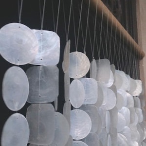 Square Round Capiz Shell Curtains ,shell Curtain for Doorway: Window ...