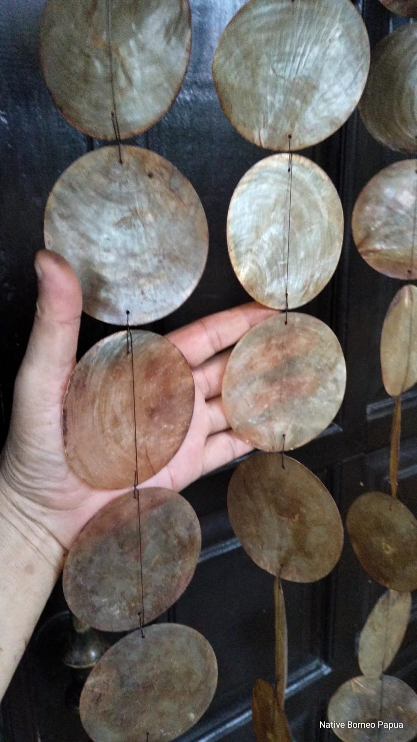 Capiz Shell Curtain: Boho Doorway Divider D 7 Cm - Etsy