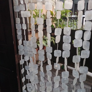 Square Capiz Shell Curtains ,shell Curtain for Doorway: Window Curtains ...