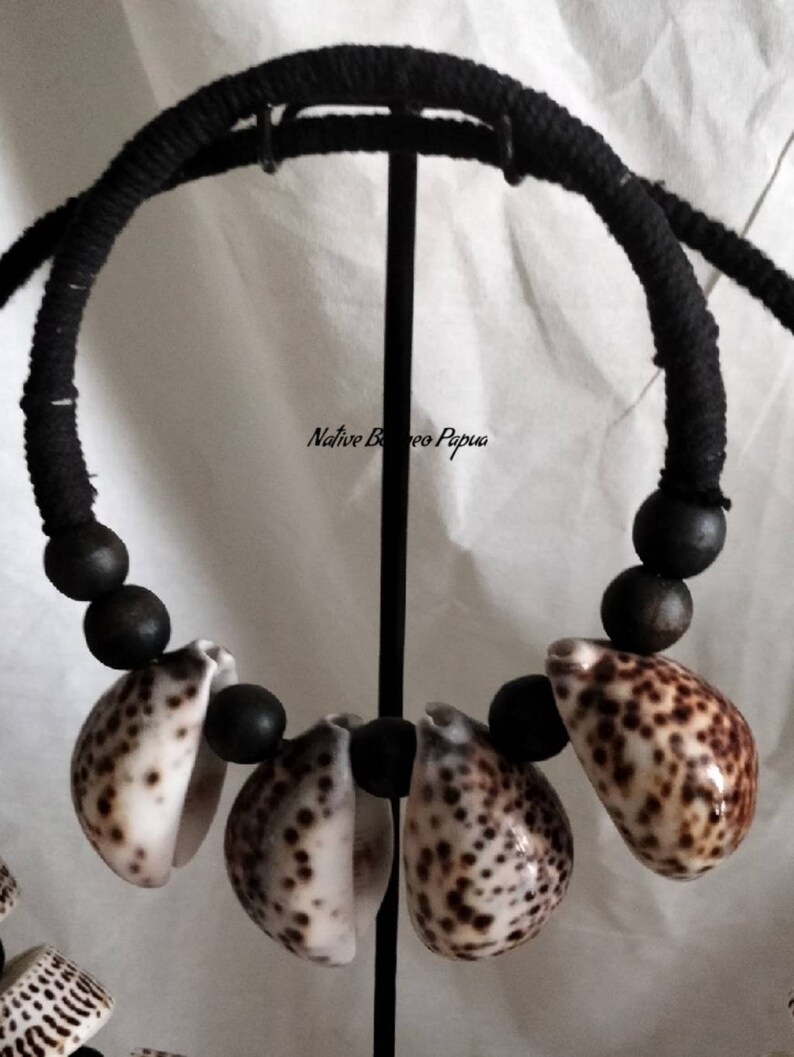 Set of 2 Papua Necklace Shells,a Lumi Currency Stick,decor Shells,wall ...