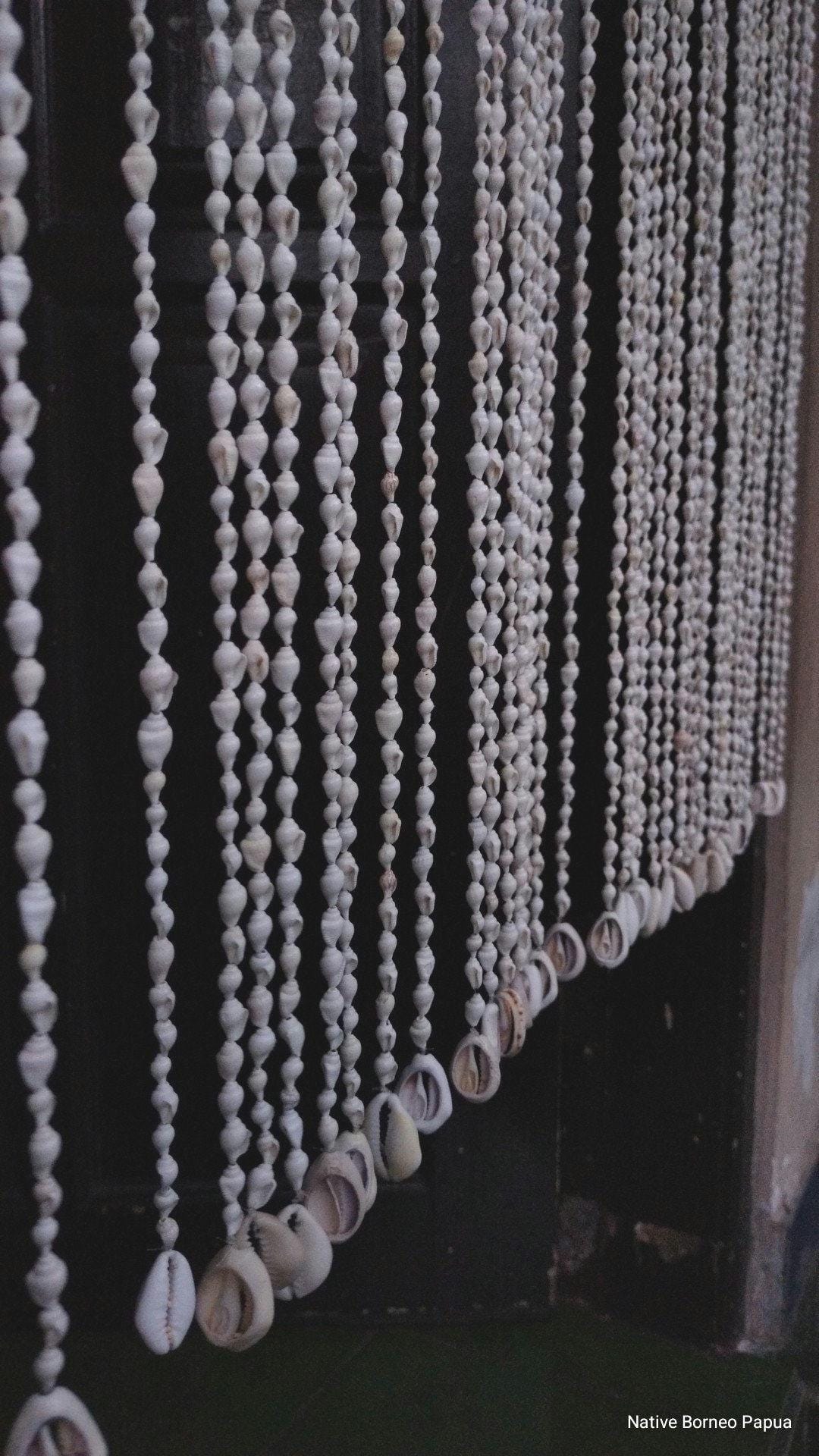 Gagah Broken White Shells Curtains Decor ,shell Curtain for Doorway ...