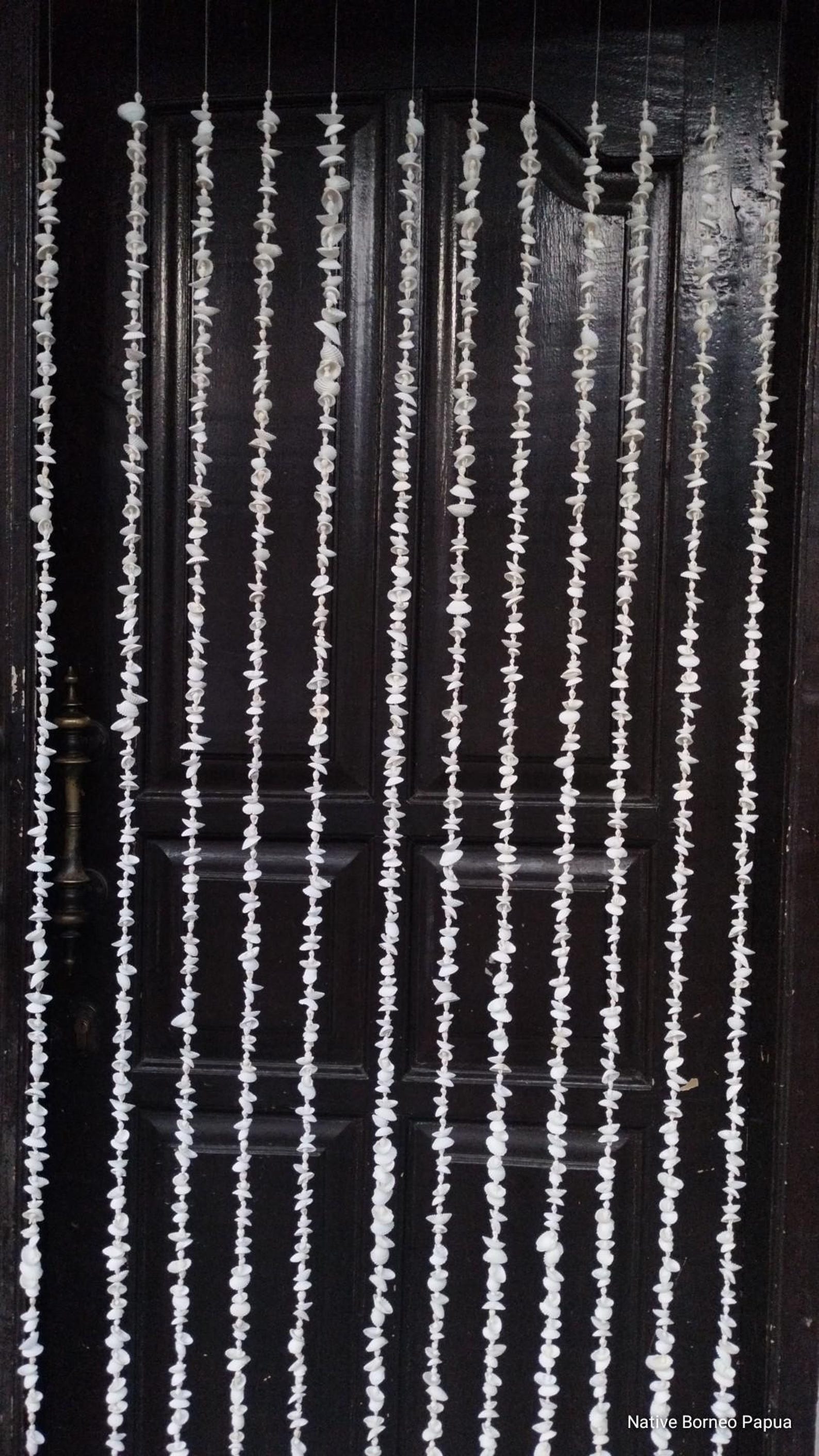 Boho Kurkur Shell Curtain: Doorway Divider, Beach Decor - Etsy