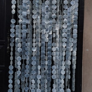 Square Round Capiz Shell Curtains ,shell Curtain for Doorway: Window ...