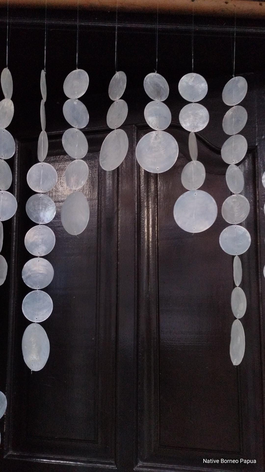 Capiz Shell Curtain: Boho Wedding Decor, Ocean Breeze Room Divider - Etsy