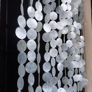Capiz Shell Curtain: 57 Strand Boho Doorway Divider - Etsy