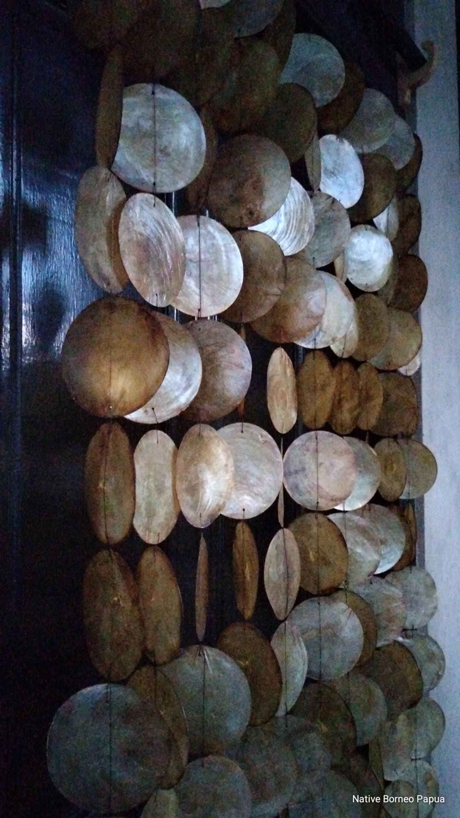 Capiz Shell Curtain: Boho Doorway Divider D 7 Cm - Etsy