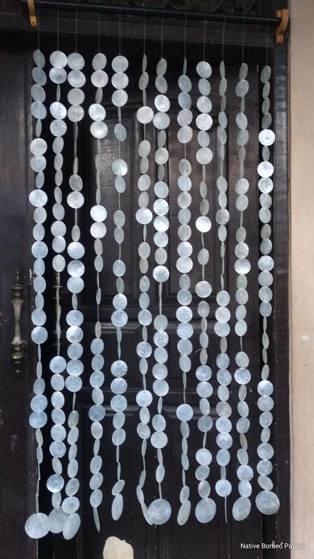 Capiz Shell Curtain: 57 Strand Boho Doorway Divider - Etsy