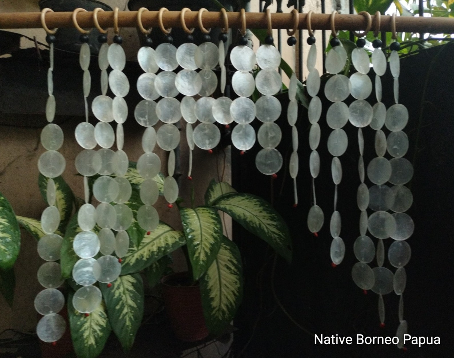 Capiz Shell Curtain: Boho Doorway Divider, Ocean Breeze Decor - Etsy