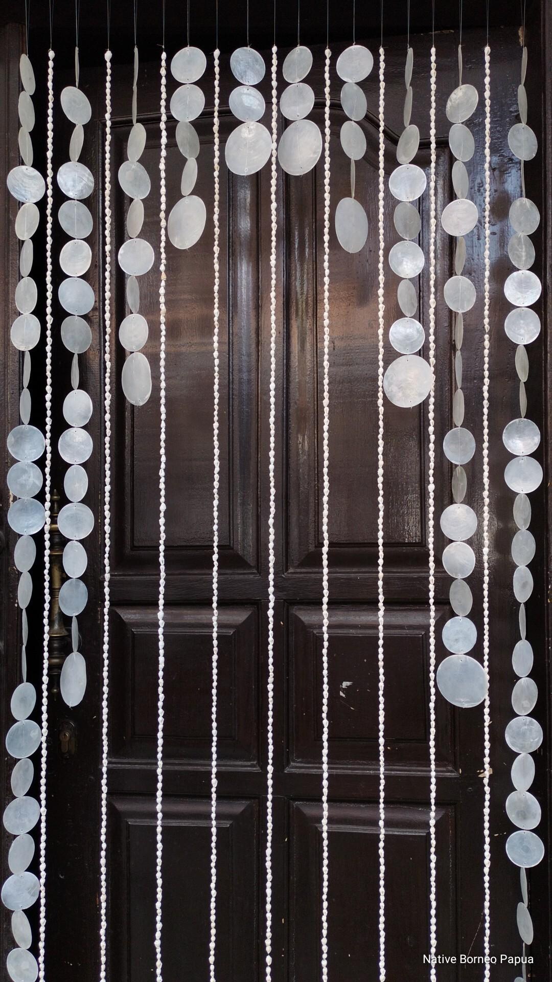 Capiz Shell Curtain: Boho Doorway Divider, Ocean Breeze Decor - Etsy