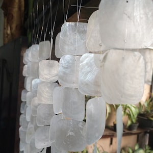 Square Capiz Shell Curtains ,shell Curtain for Doorway: Window Curtains ...