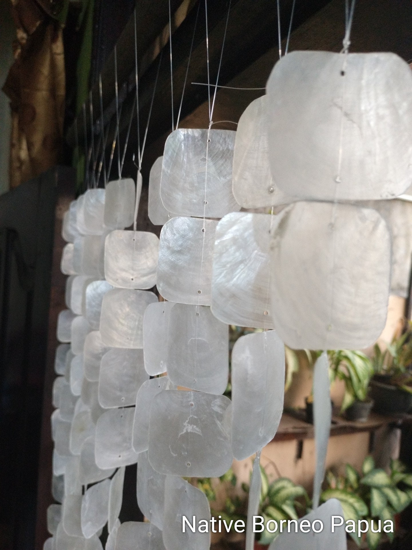 Square Capiz Shell Curtains ,shell Curtain for Doorway: Window Curtains ...