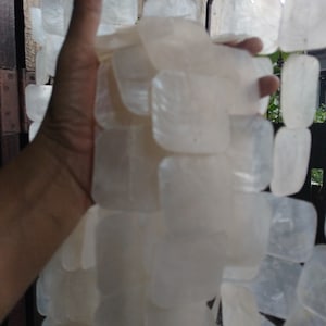 Square Capiz Shell Curtains ,shell Curtain for Doorway: Window Curtains ...