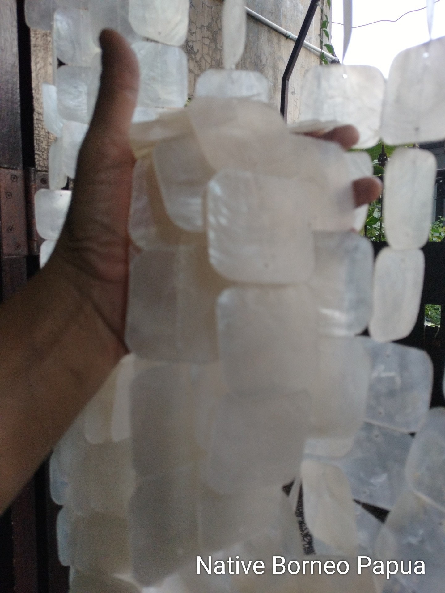 Square Capiz Shell Curtains ,shell Curtain for Doorway: Window Curtains ...