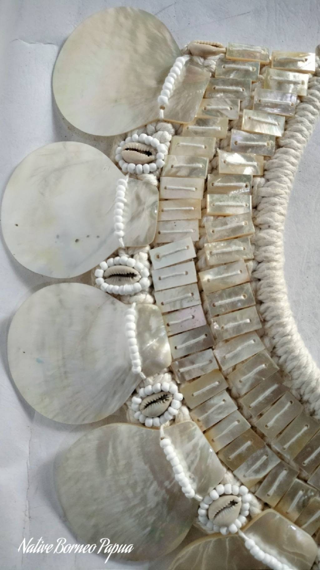 Papua Shell Necklace on Stand Display Table Decor Handmade - Etsy